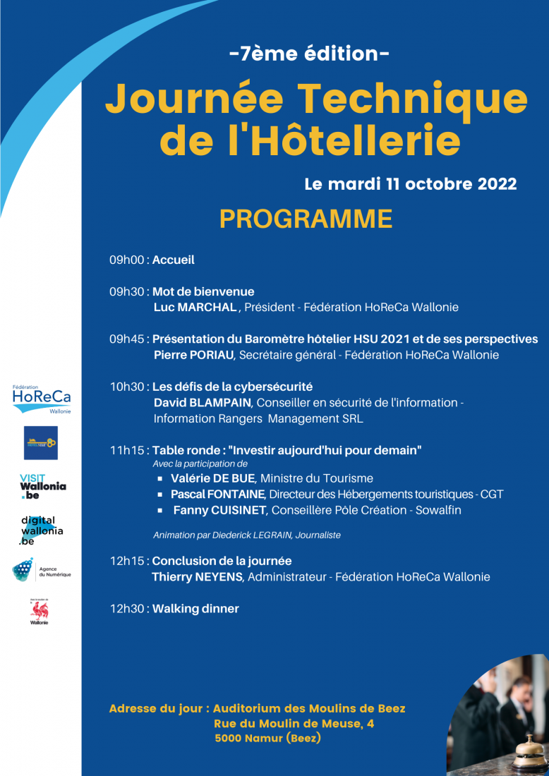 Journée Technique de l'Hôtellerie - 7ème édition | Fédération HoReCa Wallonie